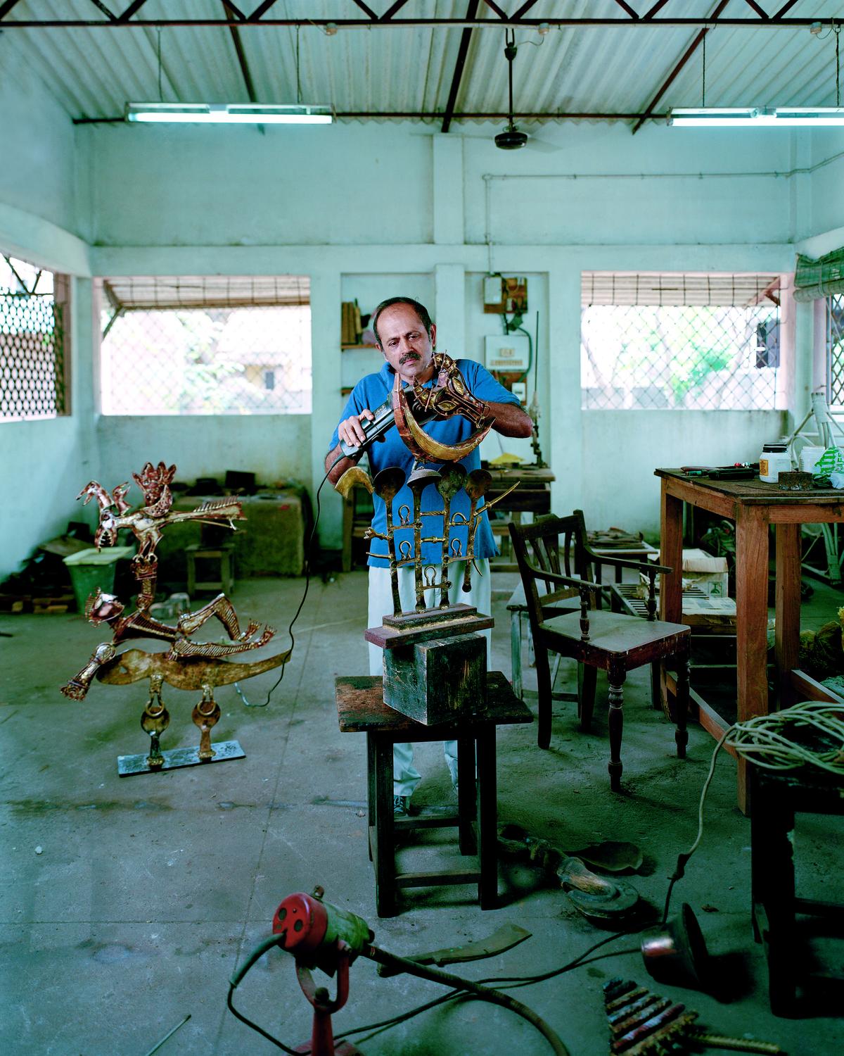 Now, a retrospective highlights late Chennai sculptor Nandagopal’s rare sketches - The Hindu